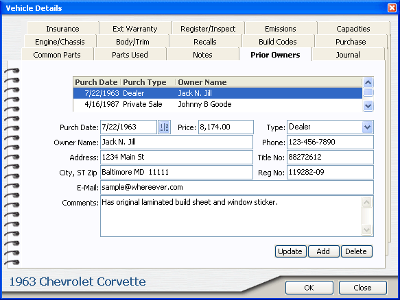 The ORIGINAL CAR Care Automotive Software :: Car Maintenance Software ...